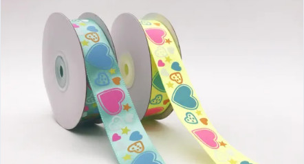 Quality Customized Print Satin Grosgrain Ribbon with Logo For Wrapping Decoration for sale