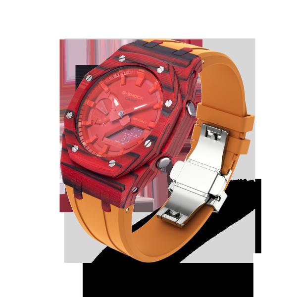 Quality GA2100 Rubber Strap Casio Watch Case 42mm Casio Stainless Steel Case for sale