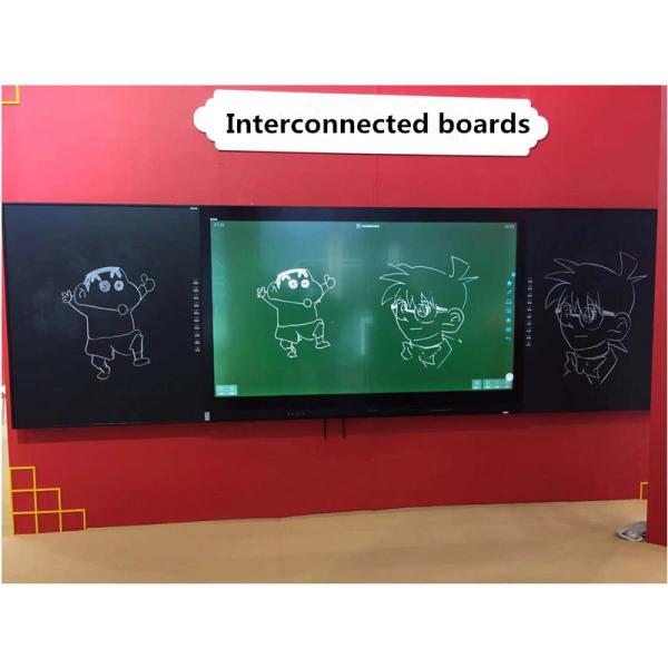 Quality 75inch Lockable Recoardable Interconnected Blackboard Recordable Portable Smart for sale