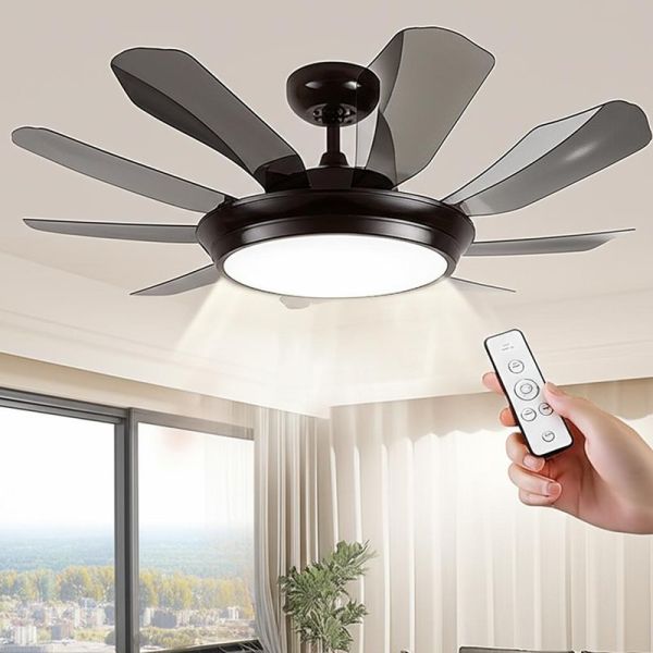 Quality Remote Control Folding Kitchen Ceiling Fan with Light Quiet Operation Adjustable for sale