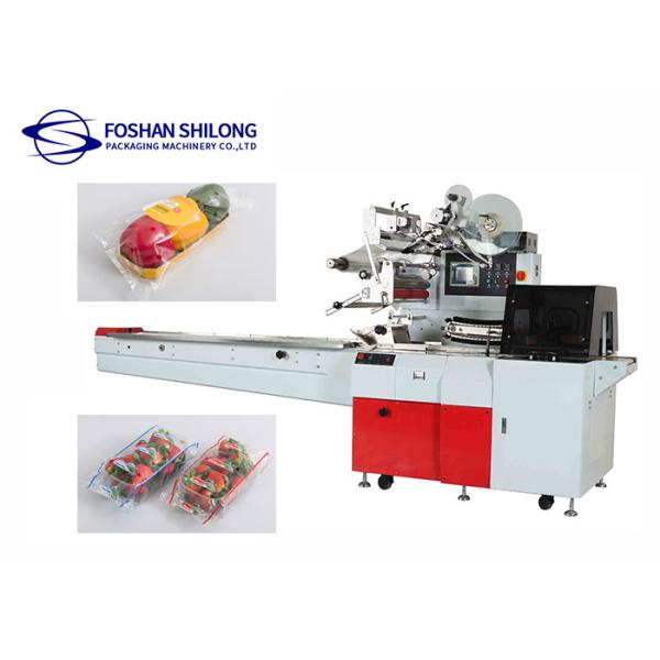 Quality Tomota Cucumber Vegetable Packing Machine With Automatical Tray for sale