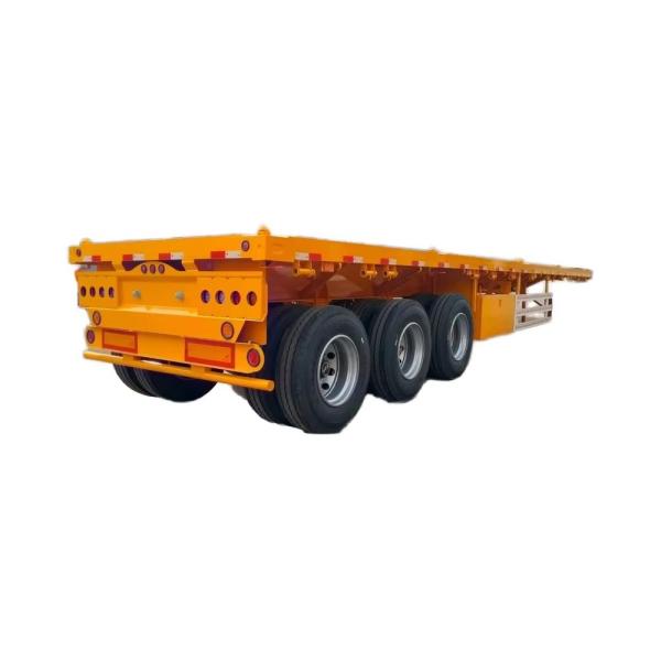 Quality 4-Axle Flatbed Semi-Trailer with Customizable Design and Durable Steel for sale