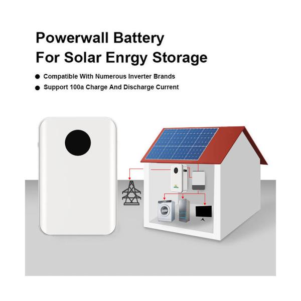 Quality Factory Direct YF51100LP-HES-WM Wall Mount Lithium Storage Battery 5.12kWh 51.2V for sale