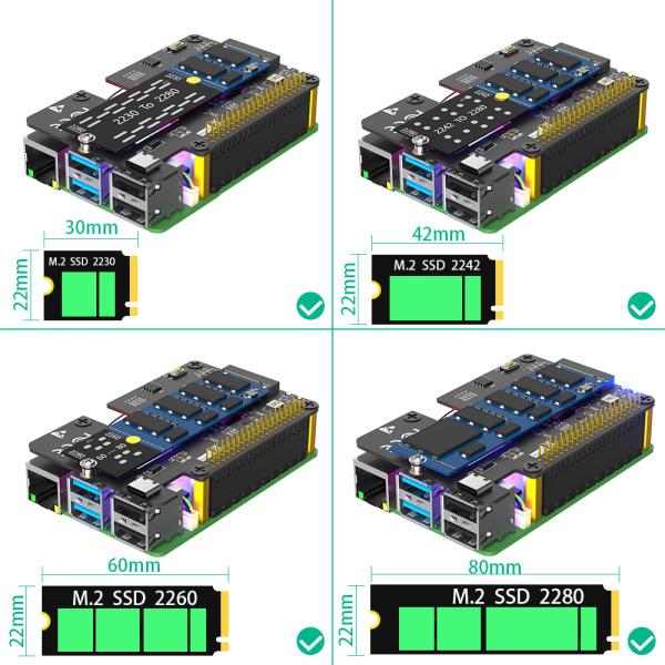 Quality Gen2 M.2 NVMe To PCIe Raspberry Pi PCI-E Adapter 3 In 1 Combo for sale