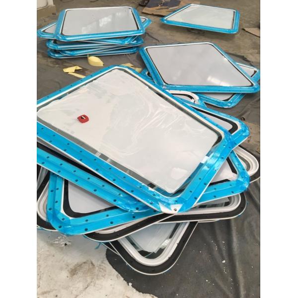 Quality Aluminum Frame Bolted Wheelhouse Marine Windows 800×630~1800×900mm for sale