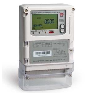 Quality RF LoRa GPRS PLC Multifunction Three Phase Smart Meter CPU Ic Card Meter for sale