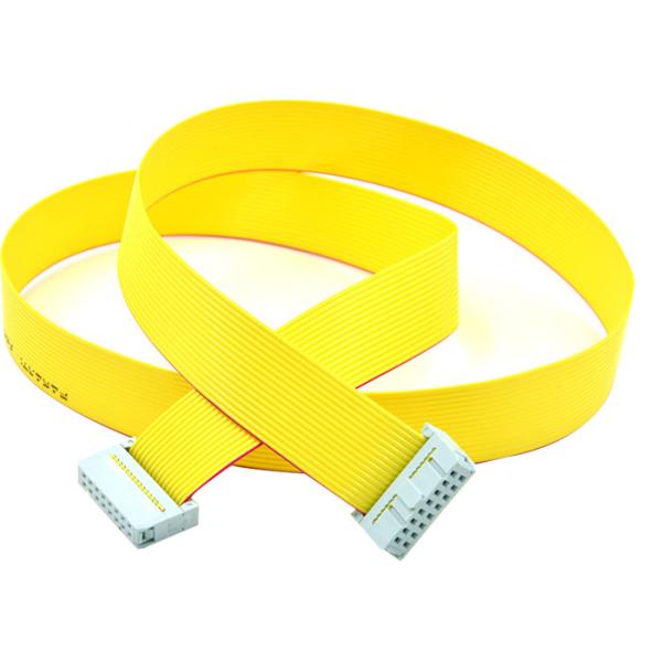 Quality Yellow 16 Pins 1.27mm FFC Flexible Flat Cable for sale