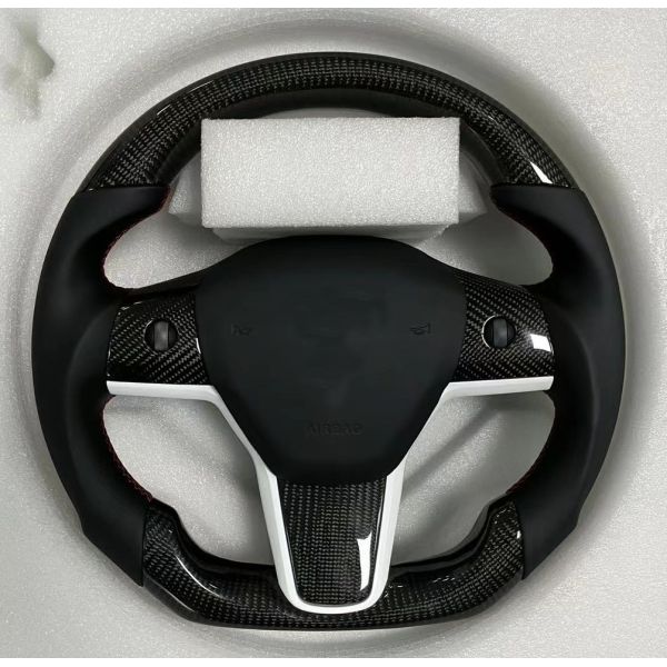 Quality OEM ODM PU Steering Wheel Real Carbon Fiber Custom Racing Steering Wheels for sale
