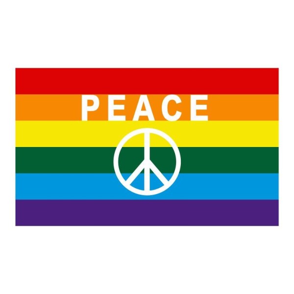 Quality 4 Color Pride Rainbow Flag 3x5 Digital Printing For Decoration for sale