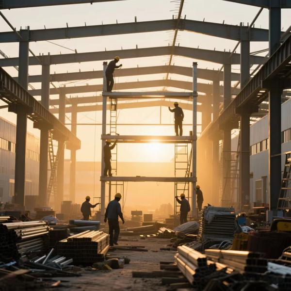 Quality Large Span Prefabricated Steel Structure Warehouse Building Quick Assembly for sale