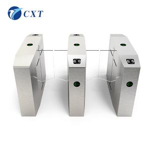 Quality Half Height Glass Swing Turnstile Electric Fingerprint 30-40 People/Min Passing for sale