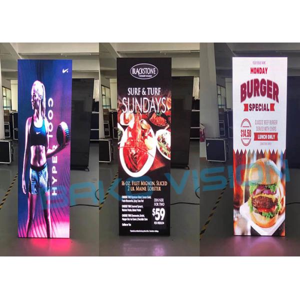 Quality LED Poster Screen Floor Standing Signage Movable Advertising Panel Digital for sale