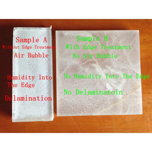 Quality SGS Bacstone Glass Panel With 1-2mm Thin Natural Stone for sale