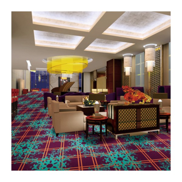 Quality 1200g/sqm Fleece Weight Casino Wall to Wall Exhibition Carpet for Restaurant Interior for sale