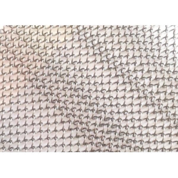 Quality SS316 Flexible Metal Coil Drapery H8m 6.5kg/M2 for sale