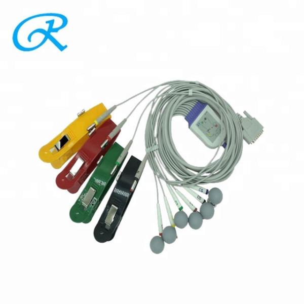 Quality Nikon Kohden Edan Mortara 15 Pin Ekg Machine Patient Cable for sale