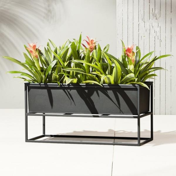 Quality Rectangular Metal Flower Planter Galvanized Steel Garden Planters for sale