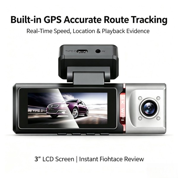 Quality 3-Channel 4G AI Dash Camera | 4K Front + 1080p Cabin & Rear | GPS ADAS DMS 24/7 for sale