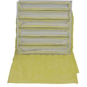 Quality F6 Air Intake Pocket Filter Synthetic Media Air Handling Unit Filter for Clean for sale