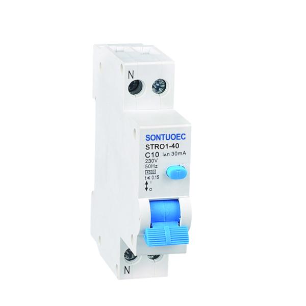 Quality Electrical RCBO  40A AC 230 Earth Leakage Circuit Breaker single phase ELCB for sale