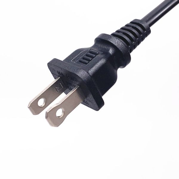 Quality 2 Pin AC USA Power Cord Extension UL Standard 10A 125V Customized Color for sale