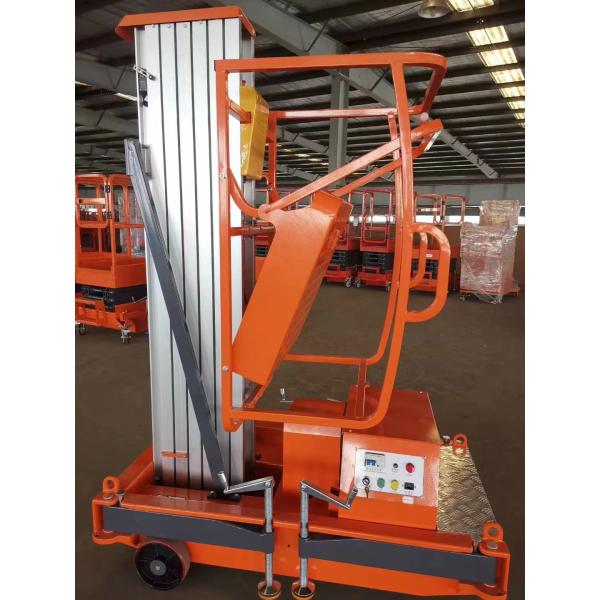 Quality Push Around Aluminium  Vertical Mast Lifts Strong Structure Smooth Lifting for sale