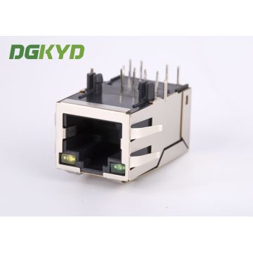 Quality Megabit Female RJ45 PCB Connector Internal Magnetics Surface Mount for sale