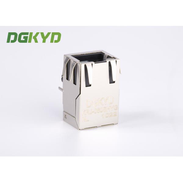 Quality Single Port Tab Up 100 BASE Magnetic RJ45 Jack Module With LEDS for sale