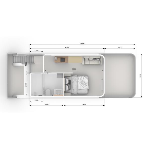 Quality 11.5m Length Aluminum Construction Double Deck Houseboat with Removable Upper for sale