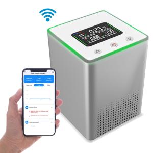 Quality Indoor Radon Smart Sensor Gas Detector WiFi Monitoring With Audible Alert for sale