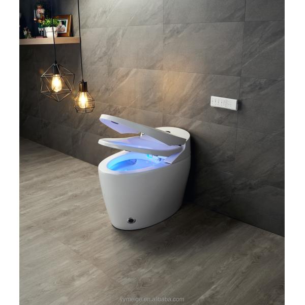 Quality Office Building Luxury Lower Cistern Eco Smart Automatic Intelligent Toilet with Adjustable Temperature and Tech Features for sale
