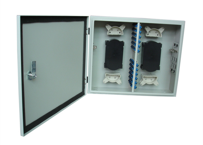 Quality 48Fo Outdoor Wall Mount Fiber Enclosure LC ODF Optical Distribution Frame for sale