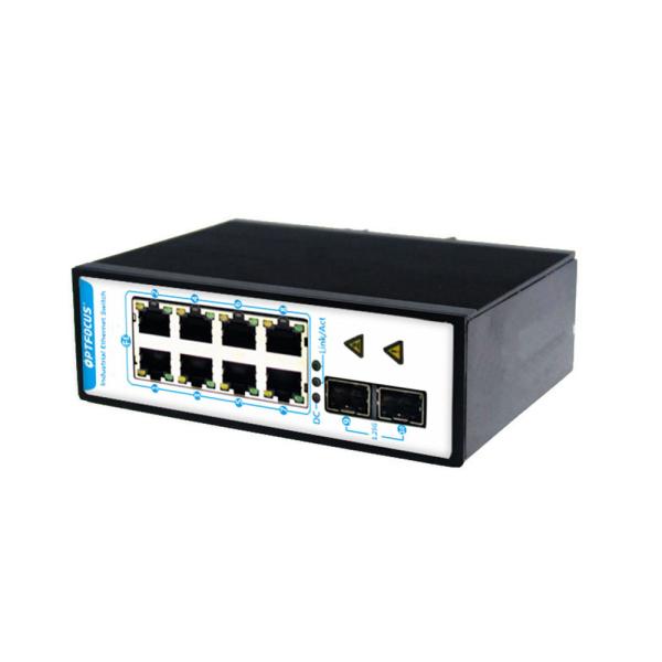 Quality Broadcast Storm Controlled Industrial Ethernet Switch Redundant Dual DC Power for sale