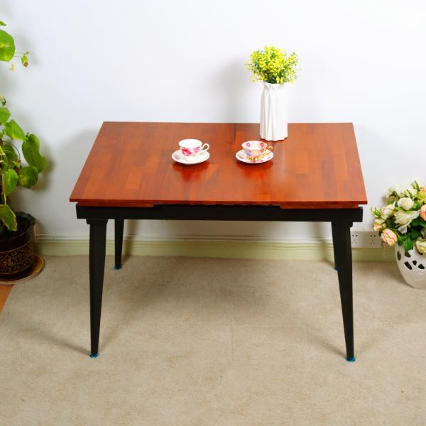 Quality Mahogany Wood Retractable Convertible Dining Table Adjustable for sale