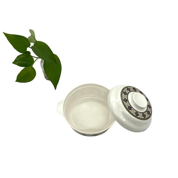Quality 8.5'' Housewares Flower Melamine Bowl Lid Dinnerware Durable for sale