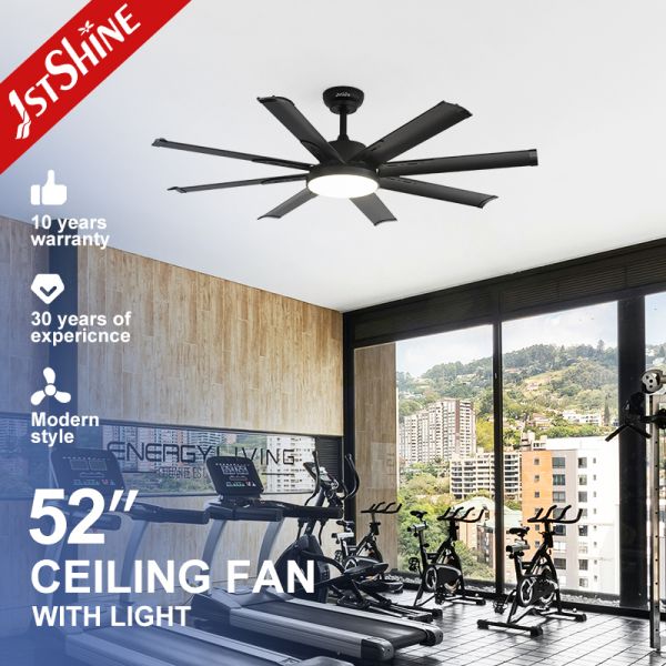 Quality 15cm 8 Steel Blade Ceiling Fan For Swimming Pool Yoga Studio for sale