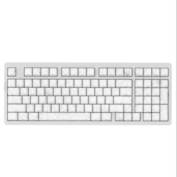Quality White Aluminum Alloy Magnetic Axis Keyboard with 45g Key Actuation Force and 2.2 Pounds Lightweight Design for sale