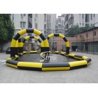 Quality Custom made outdoor N indoor go karts inflatable race track for zorb balls and for sale
