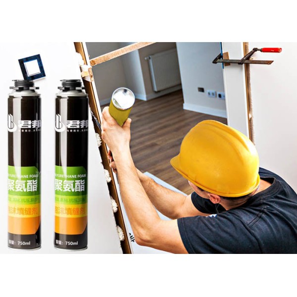 Quality ISO9001 Pu Foam White Expanding 750ml Pu Sealant Foam Spray for sale