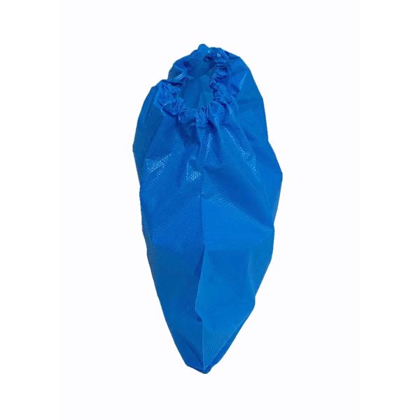 Quality Single Use Waterproof CPE Overshoes With Elastic Rubber Opening for sale