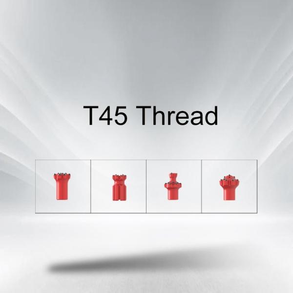 Quality Tungsten Carbide Button T45 Threaded Shank Drill Bits for sale