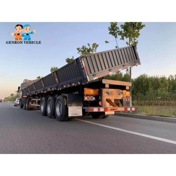 Quality Sidewall Double Tires CCC Demolition 30cbm Side Dump Trailers for sale
