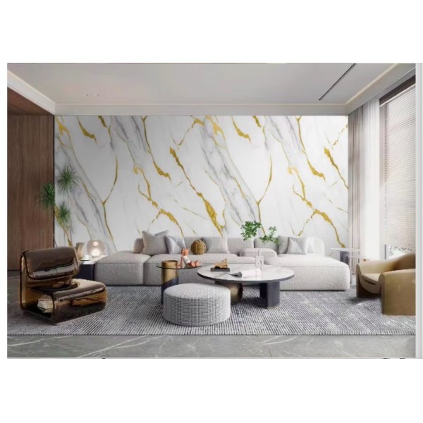 Quality Waterproof Pvc Solid Uv Marble Sheets For Wall Decorative 1220х2440х3mm for sale