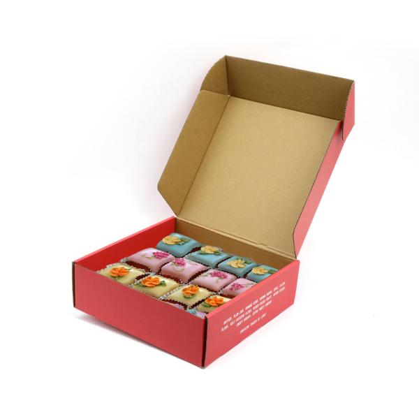 Quality Food Grade Customized Empty Cardboard Cup Cake Boxes Paperboard Packing Material for sale