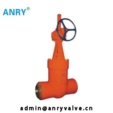 Quality Flanged RTJ Industrial Gate Valve Class 600~2500 Pressure Seal WCB Body 13%CR for sale