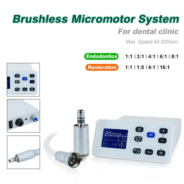 Quality 40000rpm Dental LED Illumination Brushless Electric Micro Motor unit for sale