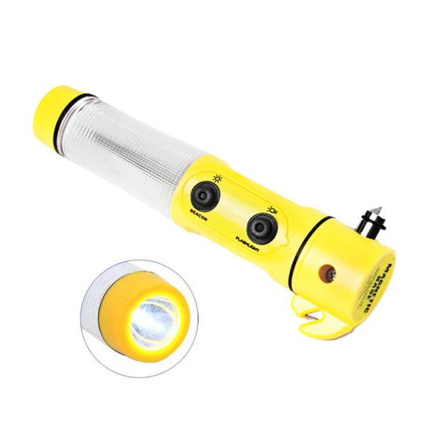Quality Roadside Accident 4 In 1 Led Flashlight Emergency Mini Safety Hammer for Vehicles for sale
