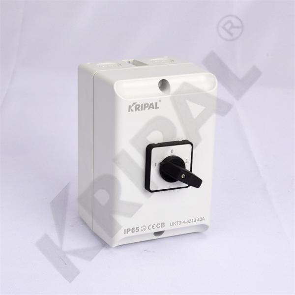Quality 3P 4P 230V IP65 Universal Changeover Switch with protective box for sale