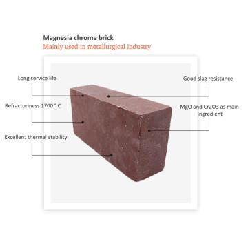Quality Magnesia Chromite Bricks Iron Industry Refractory Material Shape Bricks for sale