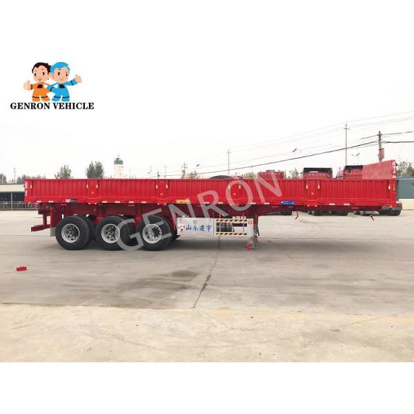 Quality 30 - 40 Tons Capacity Drop Side Semi Trailer Drop Side Dump Trailer for sale